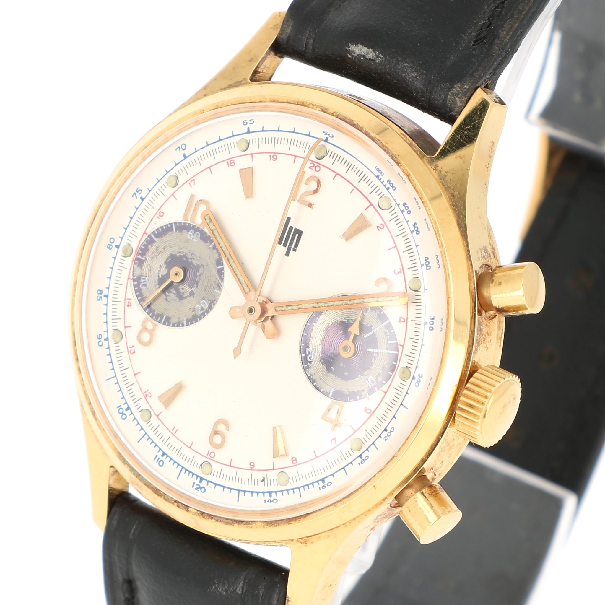 LIP Chronographe plaqué or 7730 – Watch Montre Paris